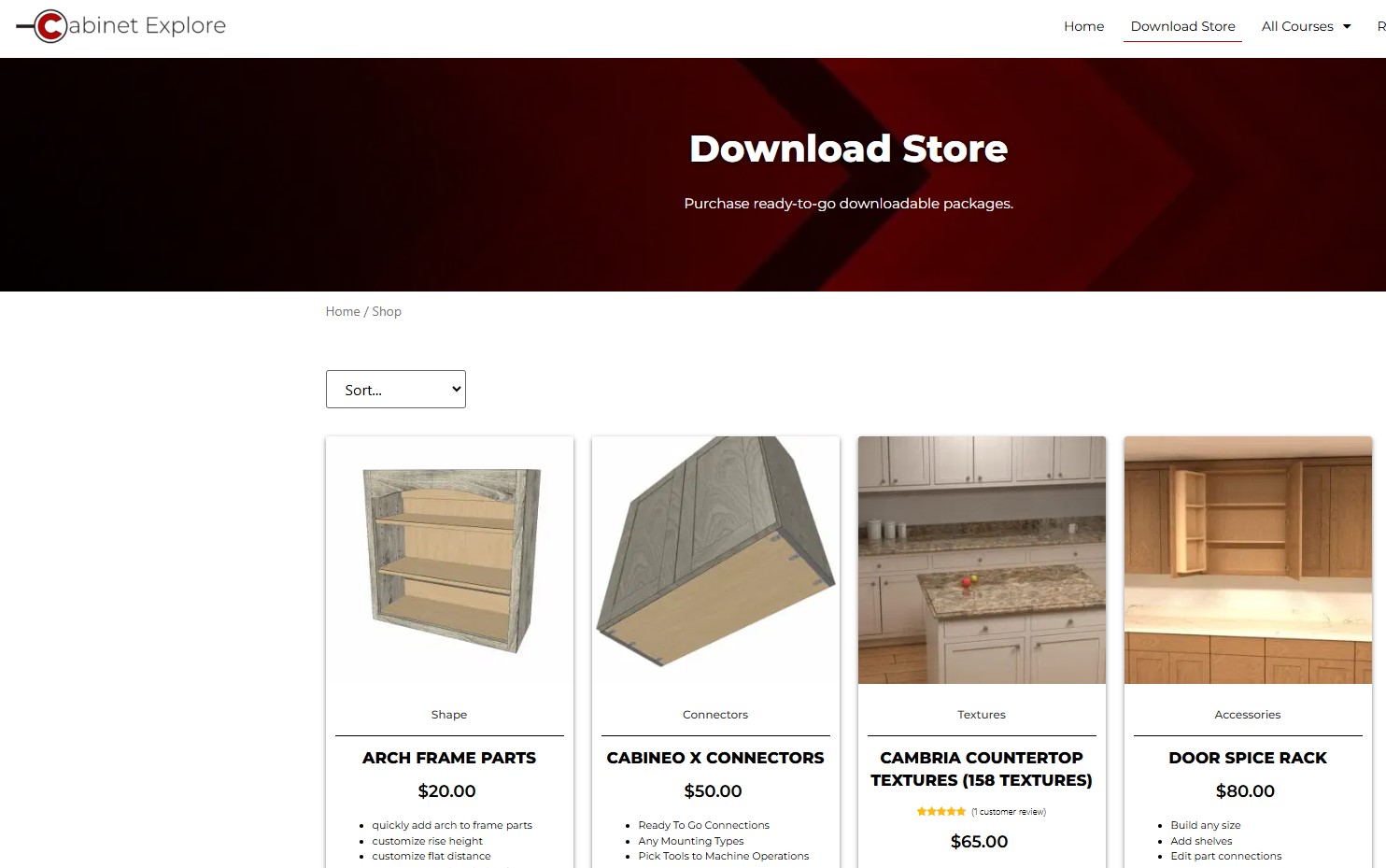 Online Stores with CV Packages | Craftsman Woodworks Engineering Services
